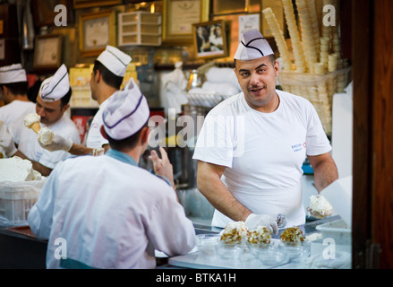 Bakdash, Syria's oldest ice cream parlour in the Al-Hamadiye souk of ...