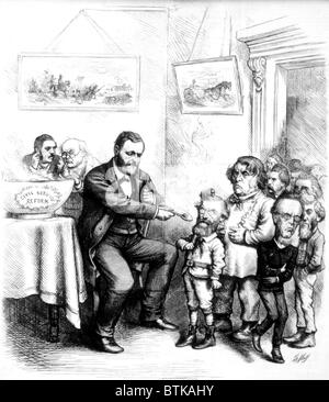 Thomas Nast political cartoon depicting Democratic presidential ...