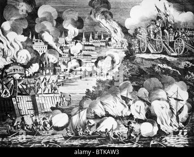The War of 1812, British forces burning Washington, D.C., 1814 Stock ...