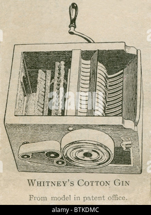 Eli Whitney, Cotton Gin, 18th Century Stock Photo: 245870616 - Alamy