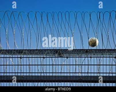 Ball of barbed wire Stock Photo - Alamy
