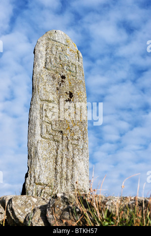 Standing stone monument, Glencolmcille, County Donegal, Ulster Province ...