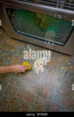 Messy Kitchen Food Spill Accident Stock Photo - Alamy