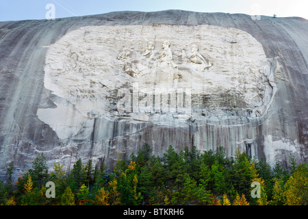 Georgia Atlanta Stone Mountain Park Confederate memorial carving 1923 ...