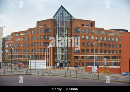 Tŷ Hywel, offices of the Welsh Assembly building, Cardiff Bay, Wales ...