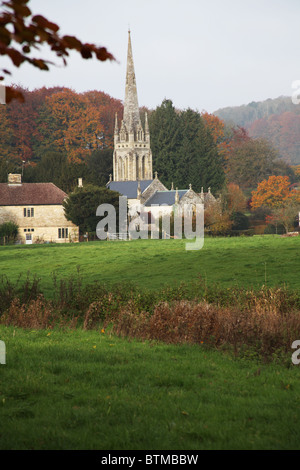 Teffont Evias Church and Manor House, Wiltshire, England Stock Photo ...