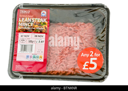 Tesco Minced Beef Stock Photo - Alamy