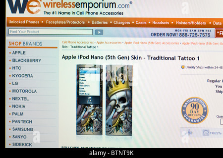 iPod store website screen shot Stock Photo - Alamy