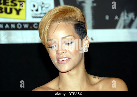 Rihanna Promotes New Album RATED R Stock Photo - Alamy