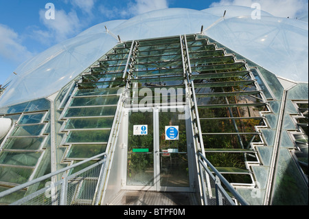 The Eden Project view of the biome ventilation systems used to control ...