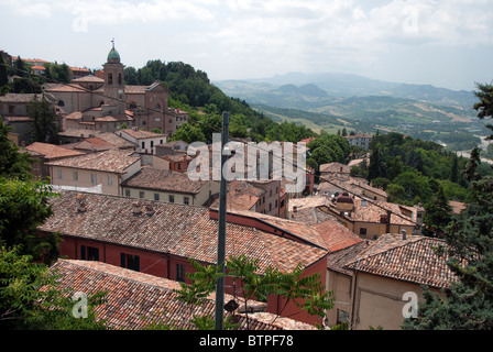 Italy Emilia Romagna Verucchio: View from malatestian Fortress Stock ...