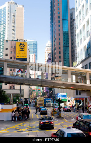 Queens Road East , Hong Kong, China - Street Scene Stock Photo - Alamy