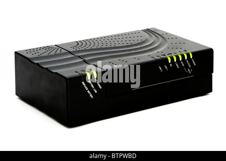 MTA cable modem - Internet and voice in only one equipment Stock Photo ...