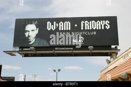 Billboard of DJ AM Adam Goldstein Stock Photo - Alamy