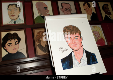 Daniel Radcliffe Caricature Unveiled at Sardi's Stock Photo - Alamy