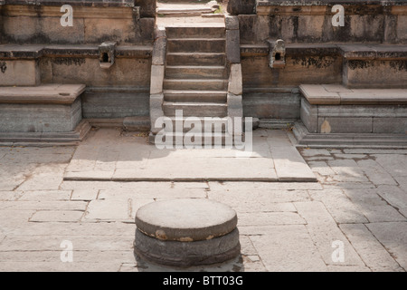 Bathing pool Kumara pokuna at the ancient city Polonnaruwa, Sri Lanka ...
