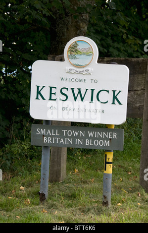 Keswick road sign Stock Photo - Alamy