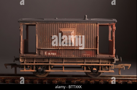 British Railways 20 Ton Brake Van, rear view Stock Photo - Alamy