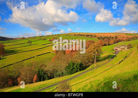 Saltonstall in Autumn, Luddenden Dean, Halifax, West Yorkshire, England ...