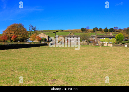 Saltonstall in Autumn, Luddenden Dean, Halifax, West Yorkshire, England ...