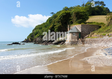 Meadowes Foot beach Mothecombe Devon England Stock Photo - Alamy