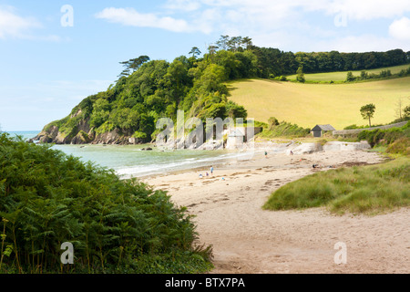 Beach at Mothecombe, Devon, England Stock Photo - Alamy
