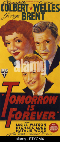 Tomorrow is Forever - Movie Poster Stock Photo - Alamy