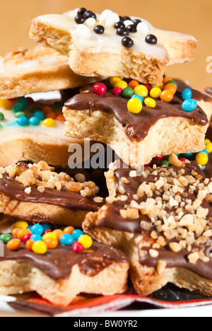 flour dough for baking cookies on the kitchen table Stock Photo - Alamy
