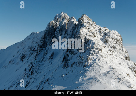 A beautiful Crib Goch in winter Stock Photo - Alamy