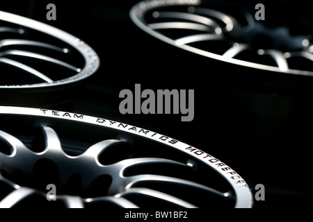 Team Dynamics Alloy Wheels in black finish Stock Photo - Alamy