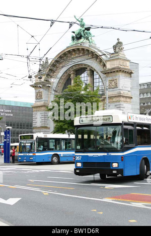 Trolleybus in Lucerne, Switzerland Stock Photo - Alamy
