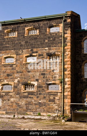Old prison wall with narrow windows from inside Stock Photo - Alamy