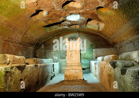 Altar of Mithras within the Triclinium, The Mithraic area, Basilica San ...
