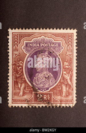 Indian Postage Stamp, 5 rupees Stock Photo - Alamy
