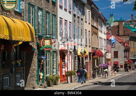 Rue Saint-Louis in the Upper Town area of Old Quebec City, Quebec ...