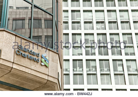 Exterior of Headquarters of the Standard Chartered Bank on Basinghall ...
