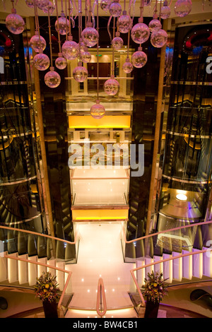 Azura Cruise ship atrium staircase stair well Stock Photo - Alamy