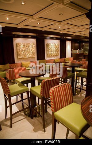 Cruise Ship Azura bars and reastaurant seating Stock Photo - Alamy