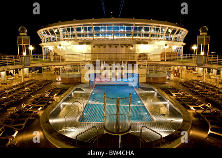 Azura swimming pool at night Stock Photo - Alamy