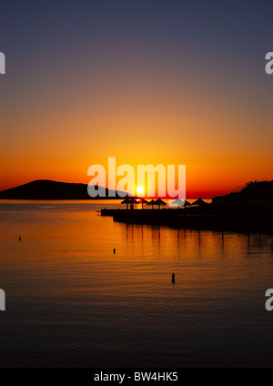 Sunrise at luxury resort, Crete, Greece Stock Photo - Alamy