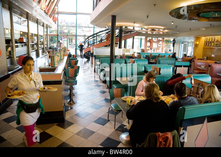 Annette's Diner in Disney Village at Disneyland Paris in France Stock ...