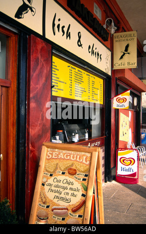 English Fish and Chip Cafe Menu Stock Photo - Alamy