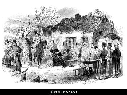 Irish peasants starving during the Potato Famine (1845-1849), 1846 ...