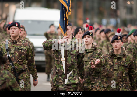 Army Cadet Force at the Lord Mayor's Show parade in the City of London ...