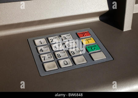Bank ATM keypad Stock Photo - Alamy