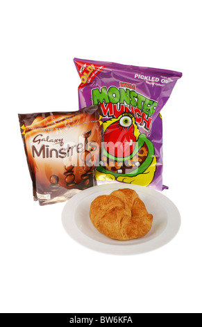 A packet of Galaxy chocolate minstrels on a white background Stock ...