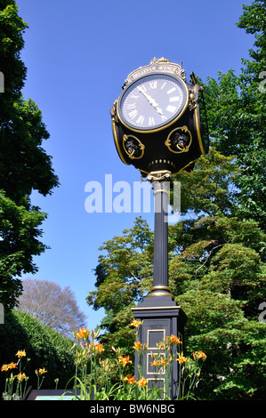 Street clock, Newport, Rhode Island, USA Stock Photo - Alamy