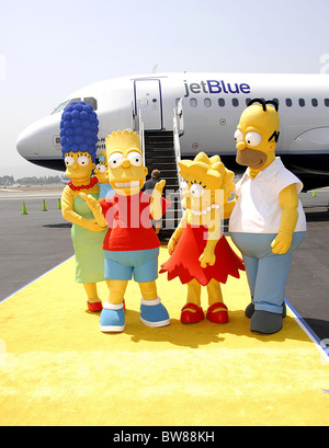 Simpsons JetBlue Event Stock Photo - Alamy