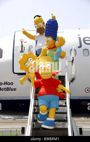 Simpsons JetBlue Event Stock Photo - Alamy