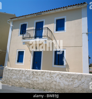 Front door of newly built house closeup Stock Photo - Alamy